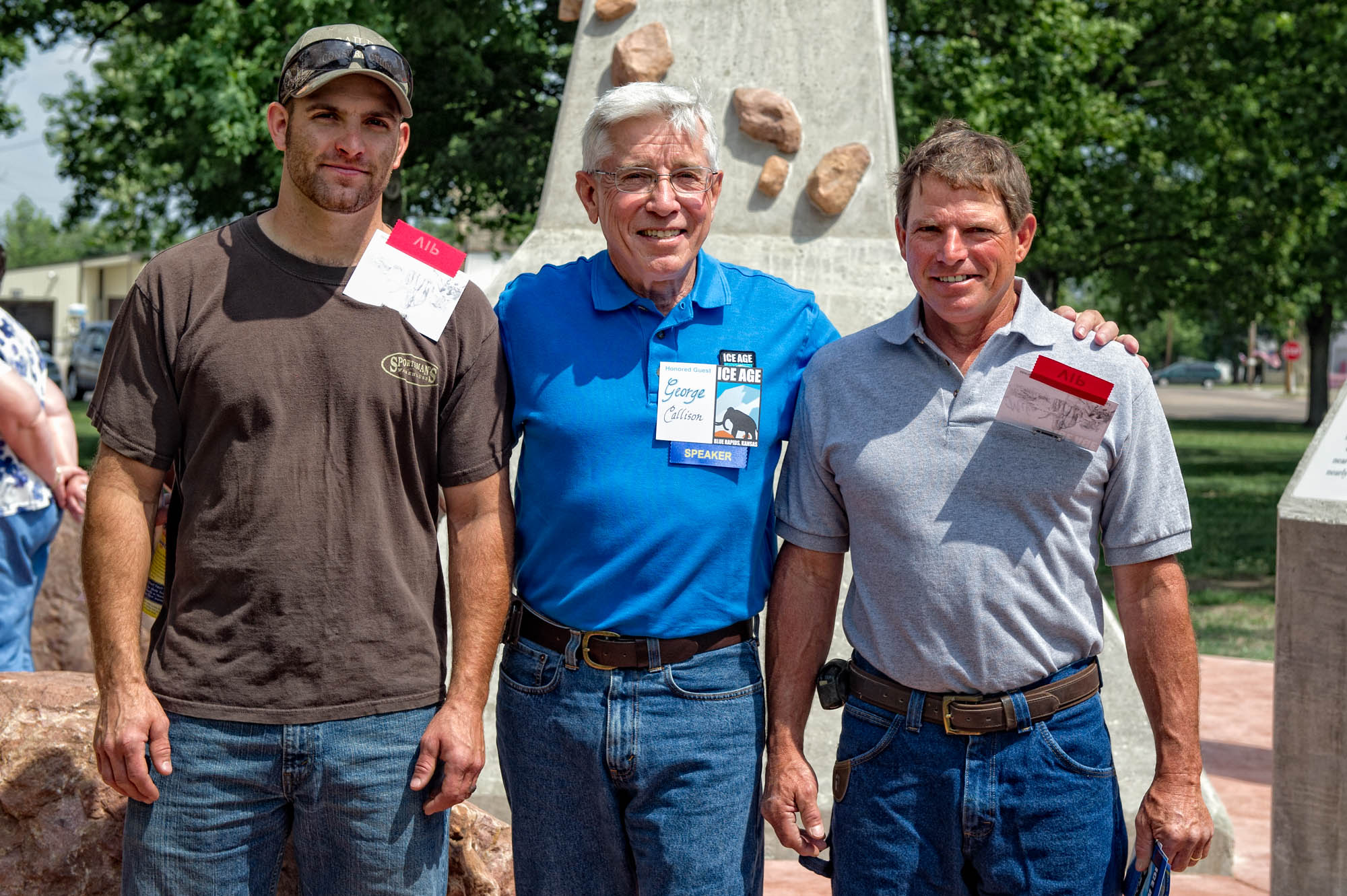 Dedication of the Ice Age Monument, with architect George Callison and ...