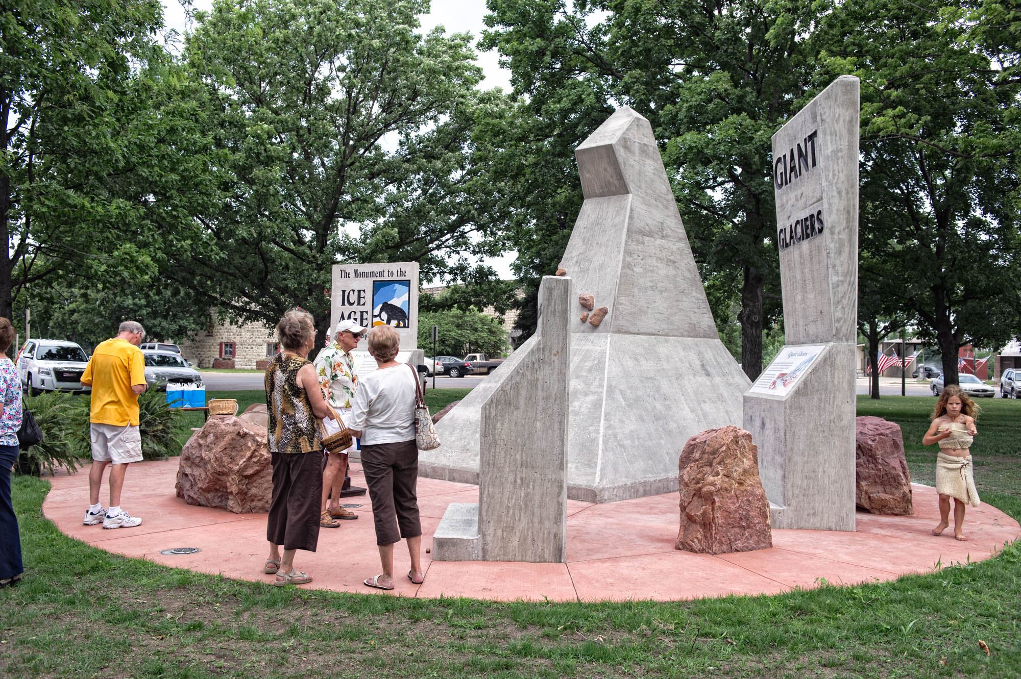Dedication of the Ice Age Monument, with architect George Callison and ...